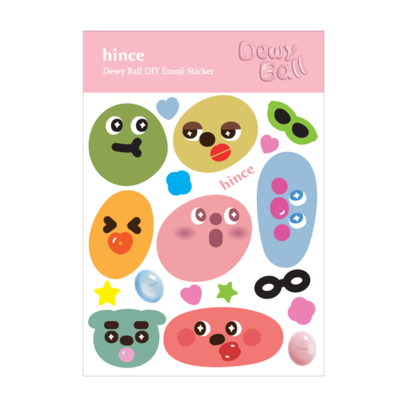 [FREE GIFT] hince Dewy Ball Emoji Initial Sticker – WOOH