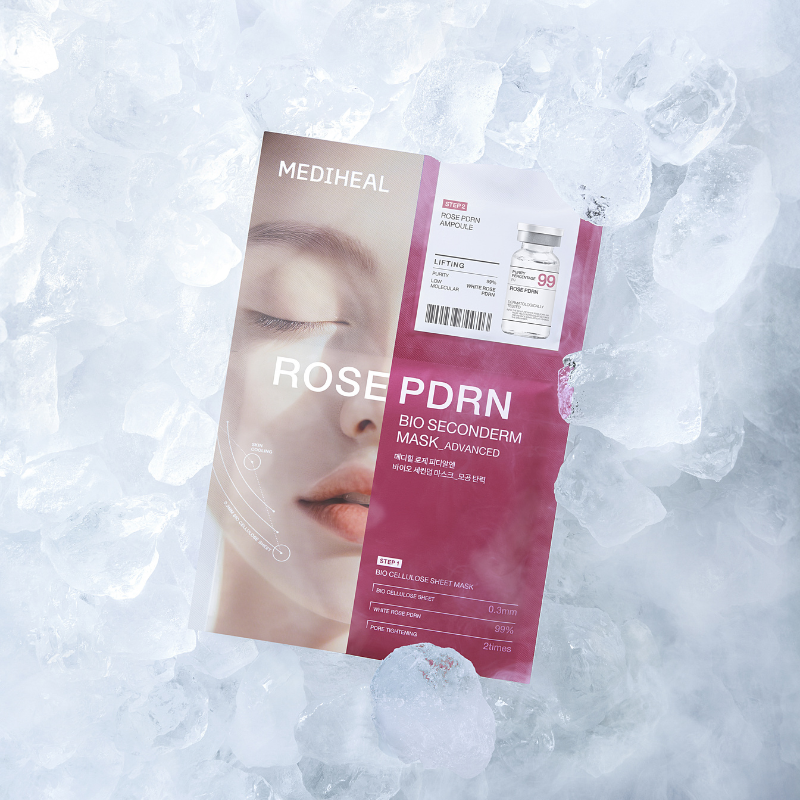 MEDIHEAL Rose PDRN Bio Seconderm Mask Lifting 10ea (AD) – WOOH