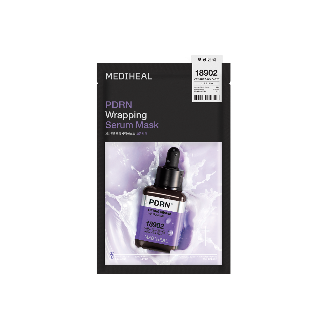 MEDIHEAL PDRN WRAPPING SERUM MASK_LIFTING (4P) – WOOH