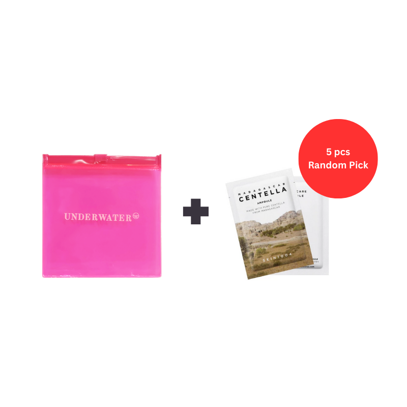 [FREE GIFT] Underwater Square Pink Pouch + SKin1004 Random Sachet x5 – WOOH